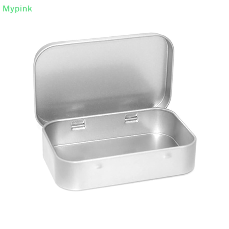 Mypink Metal Rectangular Empty Mini Tin Box Tinplate Push Candy Pill ...