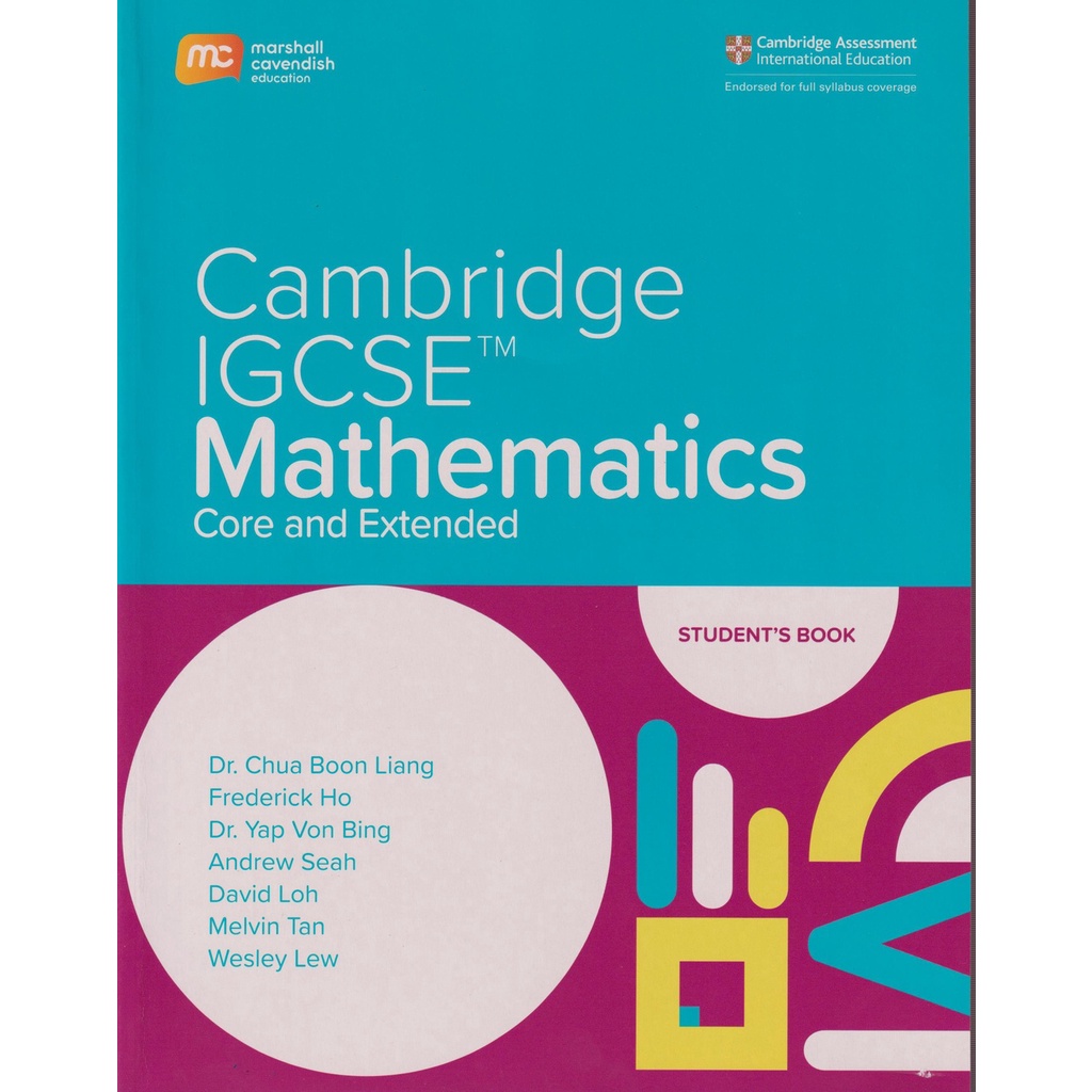 Cambridge IGCSE Core And Extended Mathematics Student's Book | Shopee ...