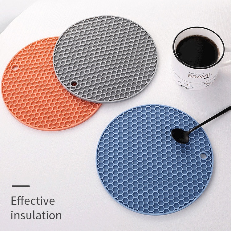 Heat Insulation Silicone Anti-scald Nordic Heat-resistant Table Mat Pot ...