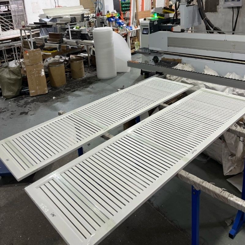 Aluminum alloy courtyard cabinet door louver door All aluminum outdoor ...