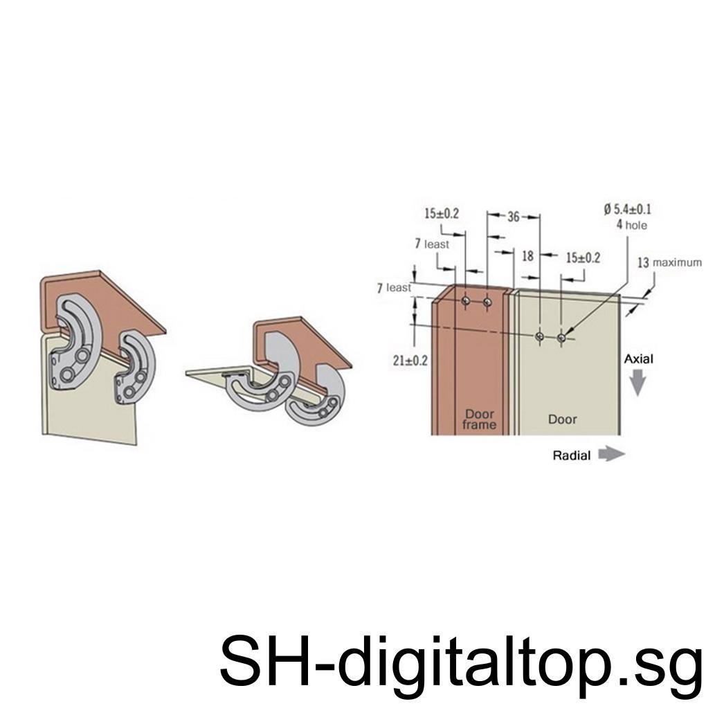 Sliding Limit Hinge Concealed 90 Degree Door Steel Cabinet Industrial ...