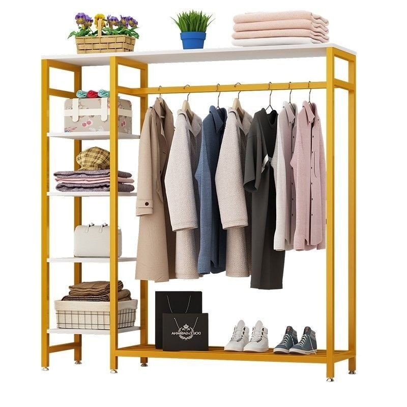 Clothes Rack Floor-standing Bedroom Multi-functional Coat Rack Simple ...