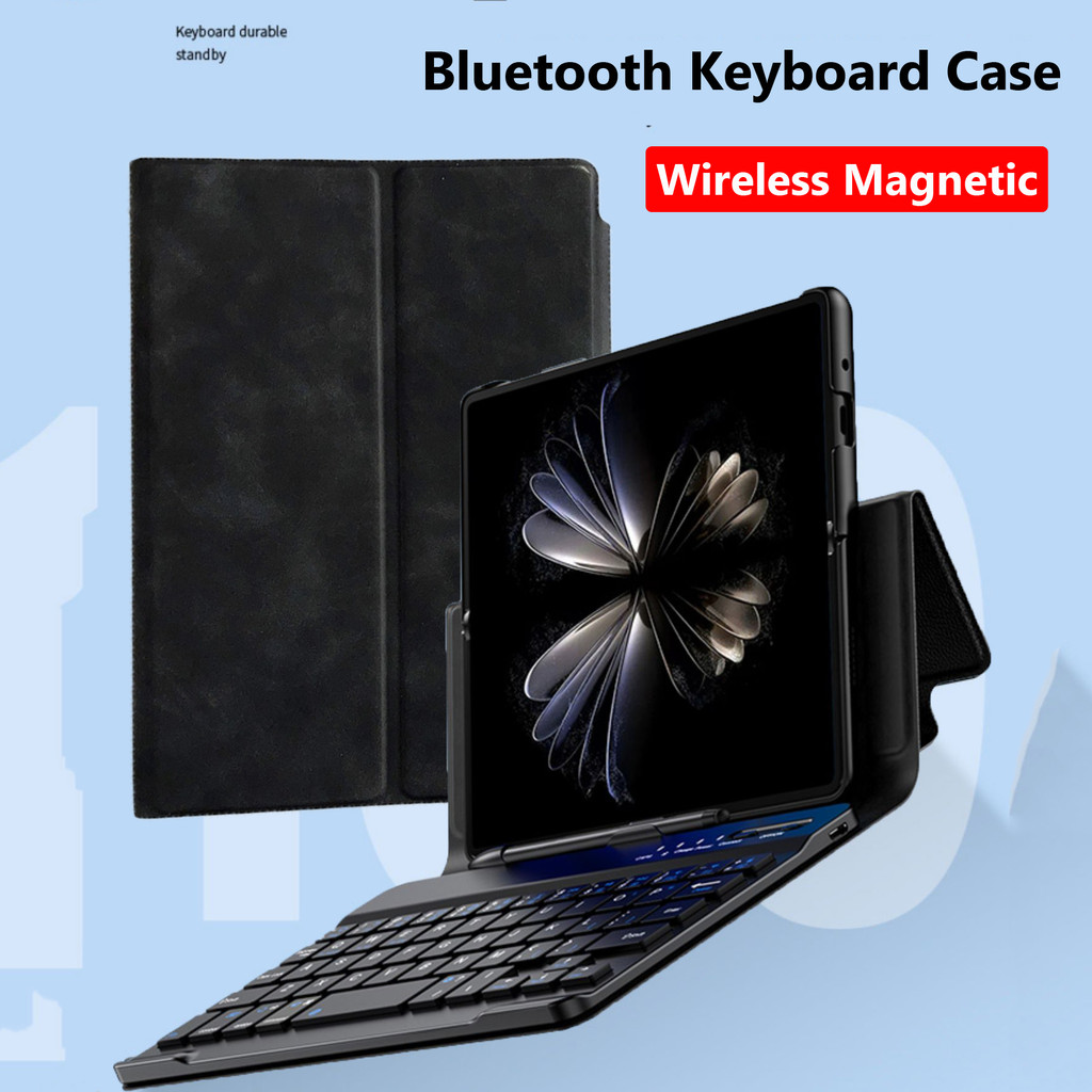 PU Leather Wireless Keyboard Fold Case for Huawei Mate X6 MateX6 XT ...