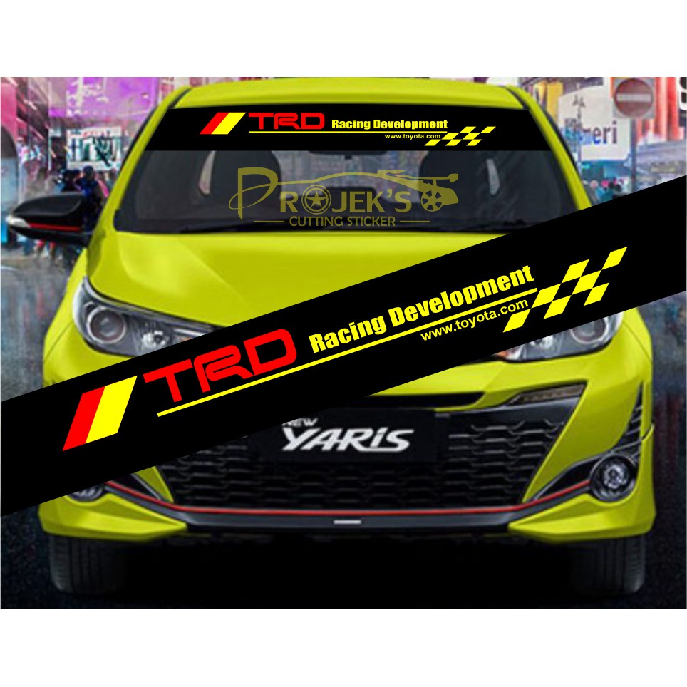 TRD DEVELOPMENT Car Windshield Cutting Sticker | Shopee Singapore