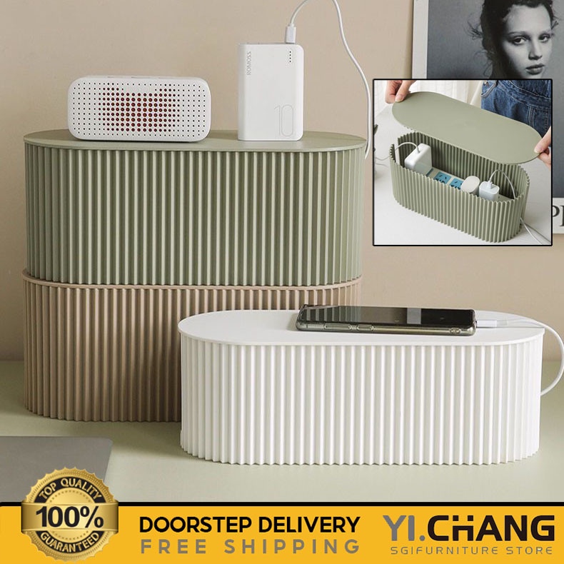 Desktop Cord Storage Box Power Plug Plug Board Bedroom Charging Data ...