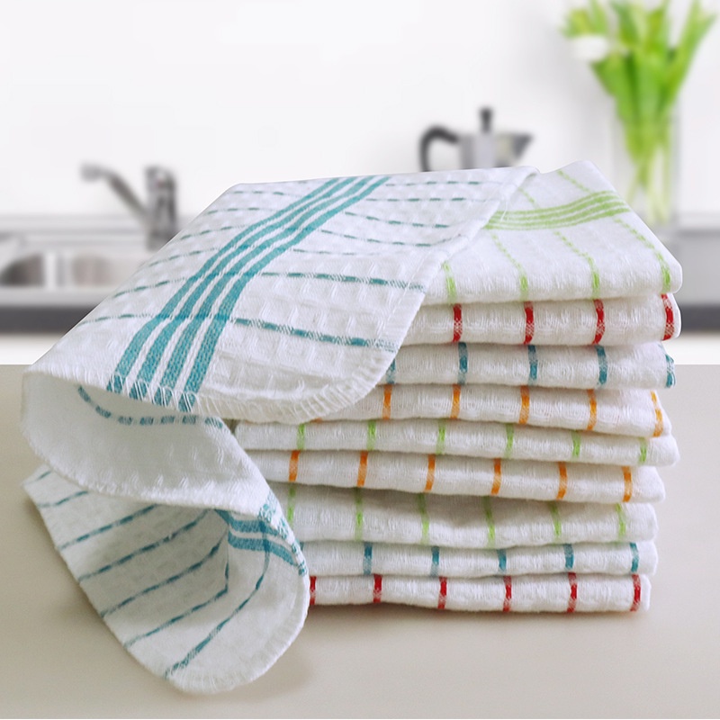 100% Cotton Kitchen Dish Cloths, 8-Pack Waffle Weave Dish Towels for ...