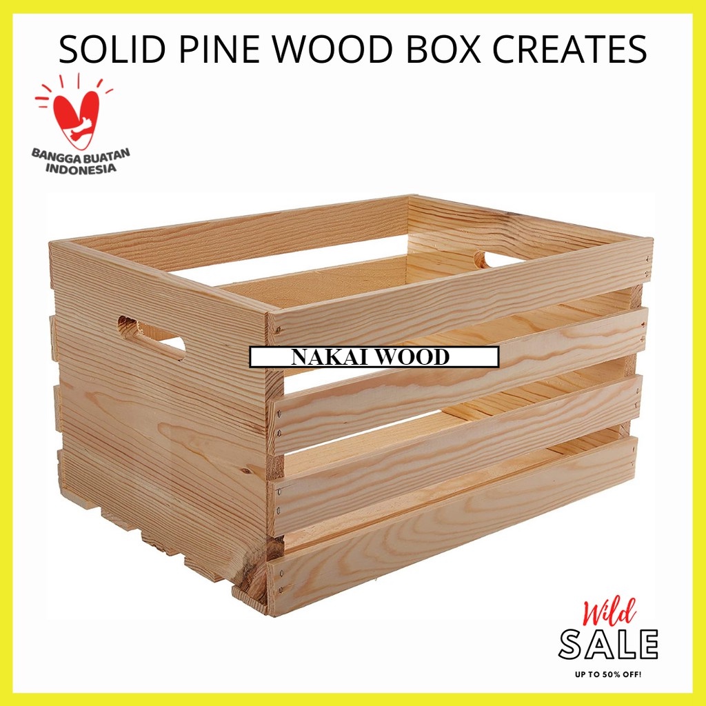 KAYU Dutch Teak Wood box Multipurpose Storage Wooden box,Wooden Crates ...