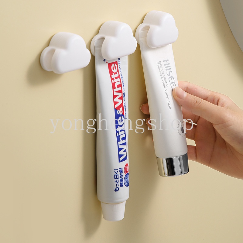 1/3pcs Cute Cloud Shaped Toothpaste Holder Hanger Wall-mounted Self ...