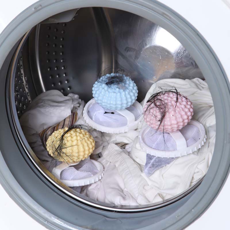 Laundry Ball Floating Pet Fur Lint Hair Catcher Clothes Cleaning Ball ...
