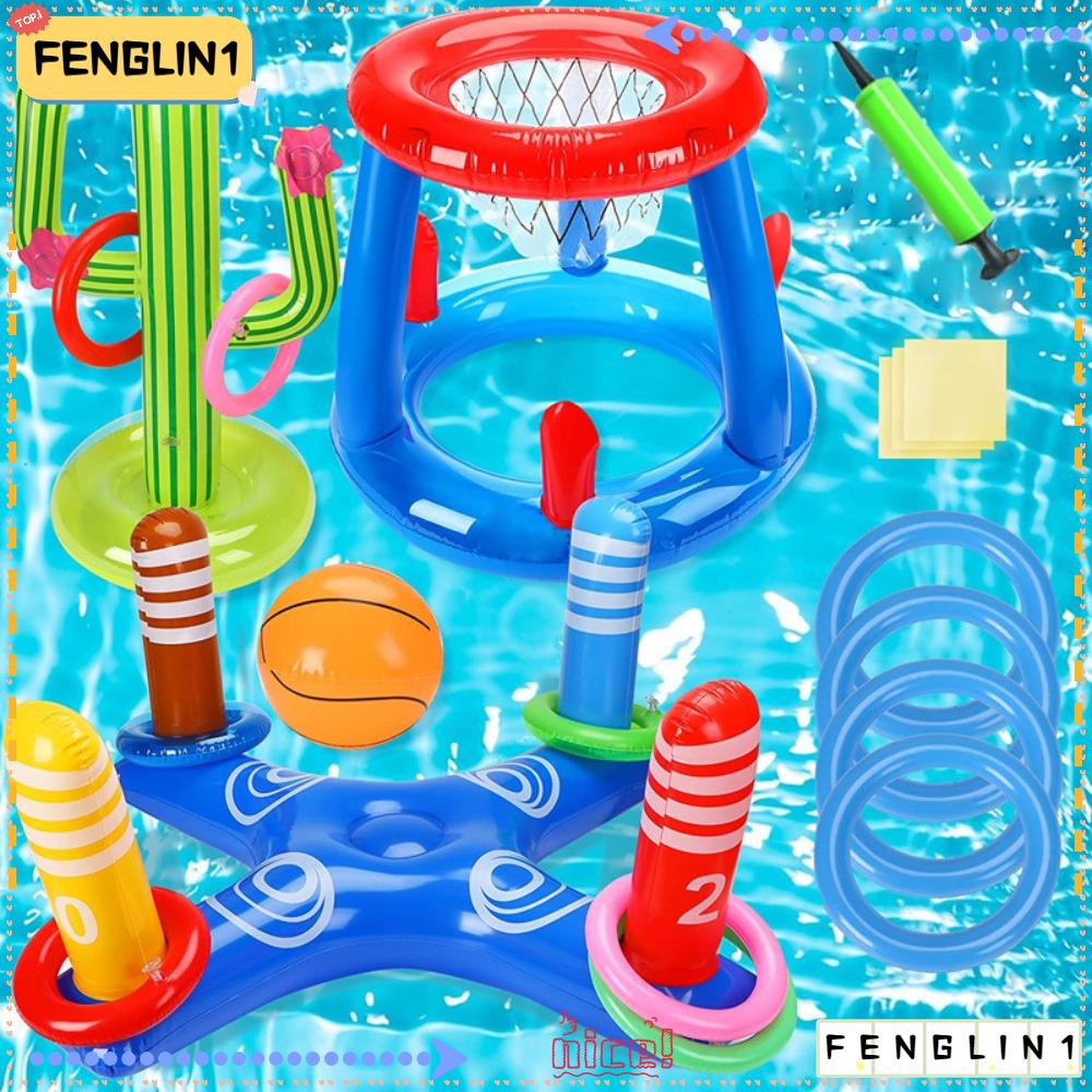 FENGLIN Inflatable Ring Throwing Ferrule Game, Outdoor Interactive ...