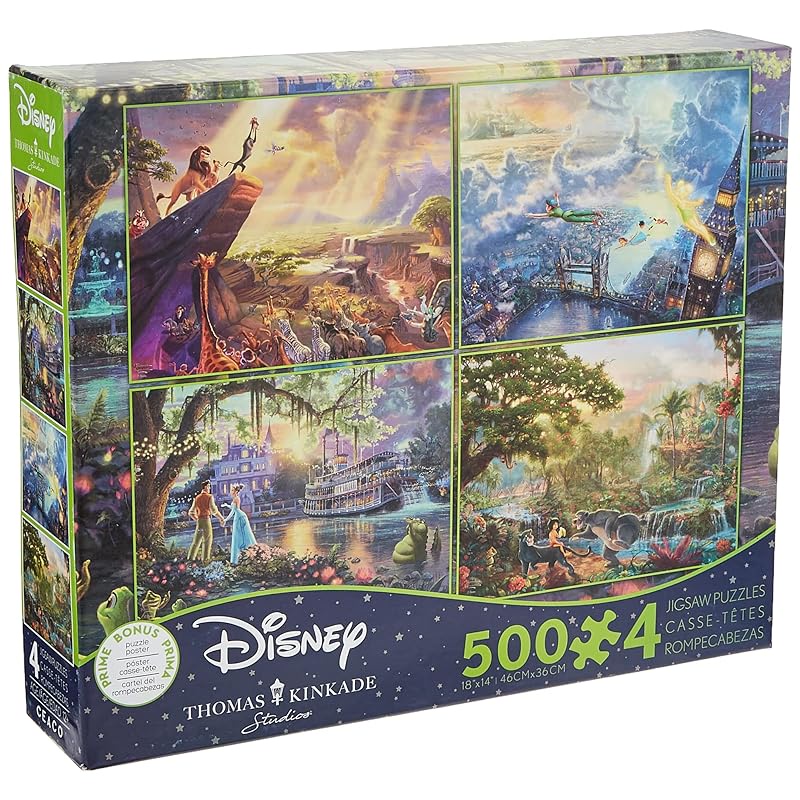 Disney Classic Puzzle Set 500 Piece x 4 [The Lion King] [Tinker Bell ...