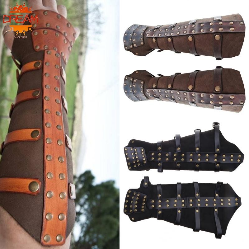 Dream Men Cosplay Bracer with Adjustable Buckle Retro Pirate Knight ...