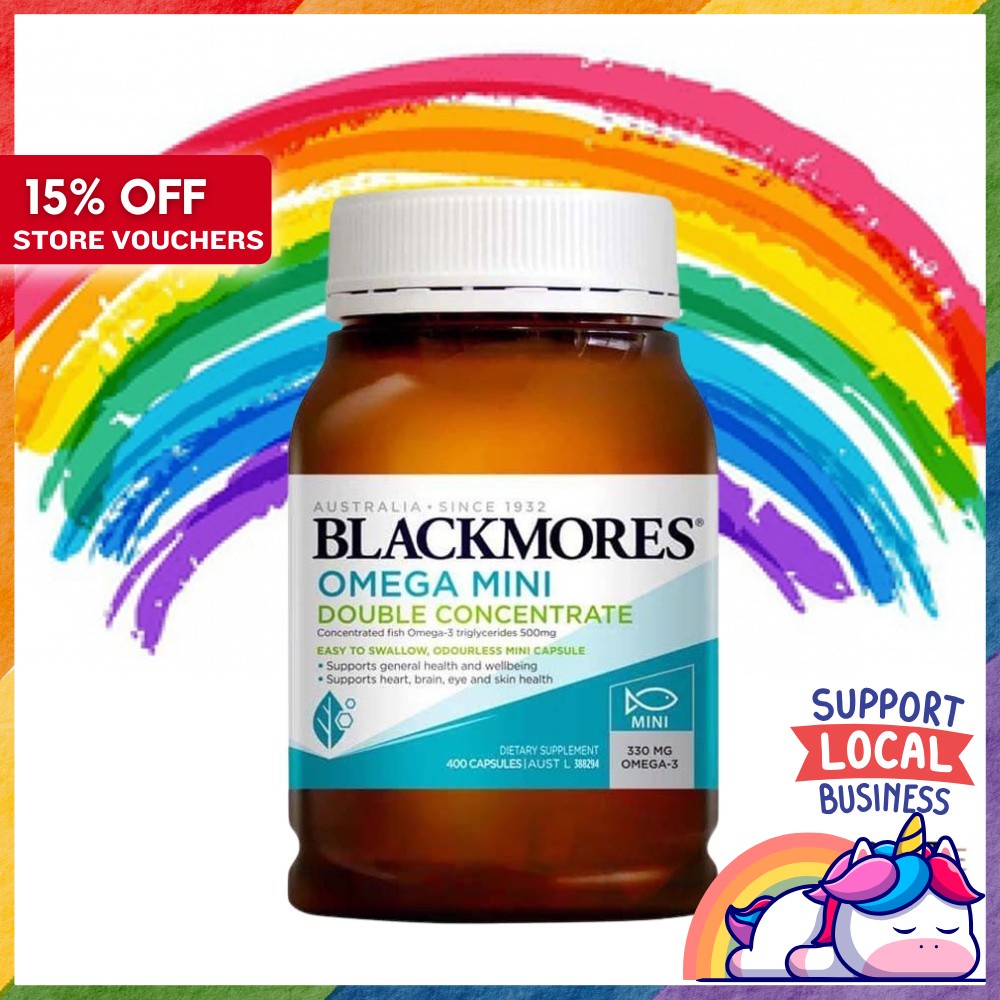 [Crazy Sale] Blackmores Omega Mini Double Concentrate 400 Capsules ...