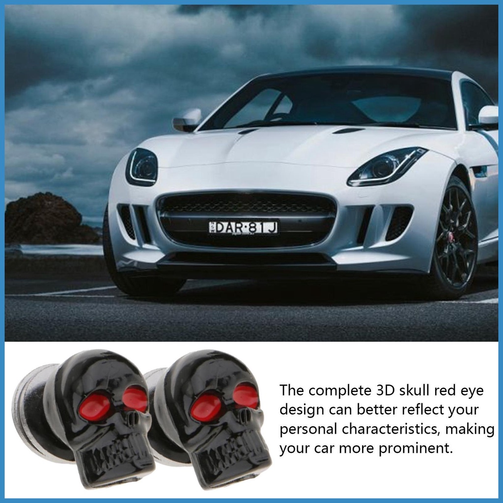 Skull License Plate Screws Bike Number Plate Frame With 3D Skull Red ...