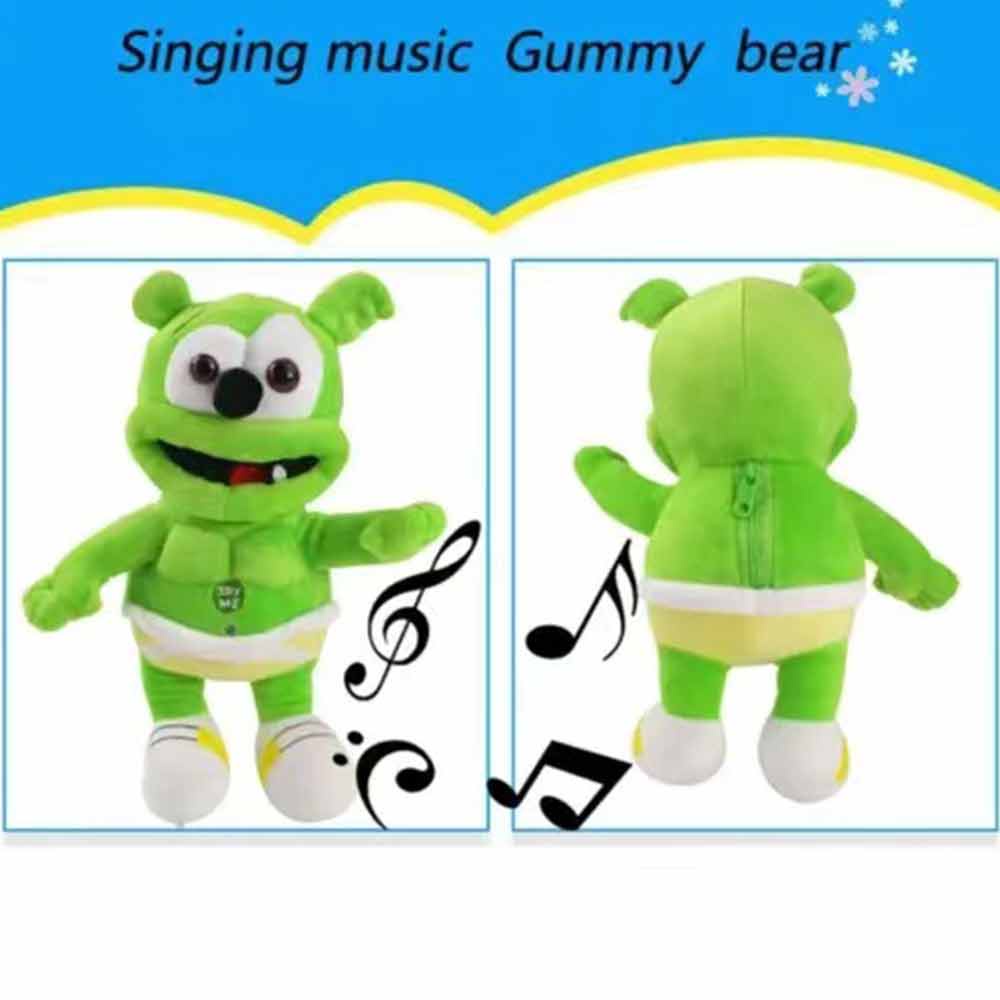 NEW Musical Gummibar Plush Toy Singing I AM A GUMMY BEAR Soft Stuffed ...