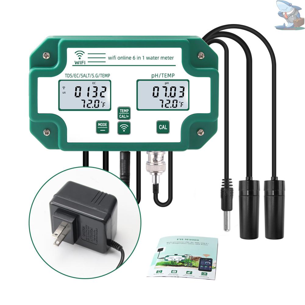 [New] 6 in 1 Water Quality Tester Tuya WiFi Multi-Parameter Water ...