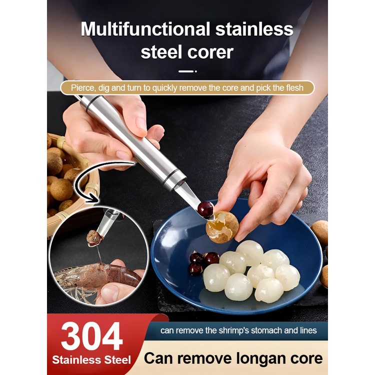 Handy Peeling Tool/Stainless Steel Shrimp Peeler core picker/Seafood ...