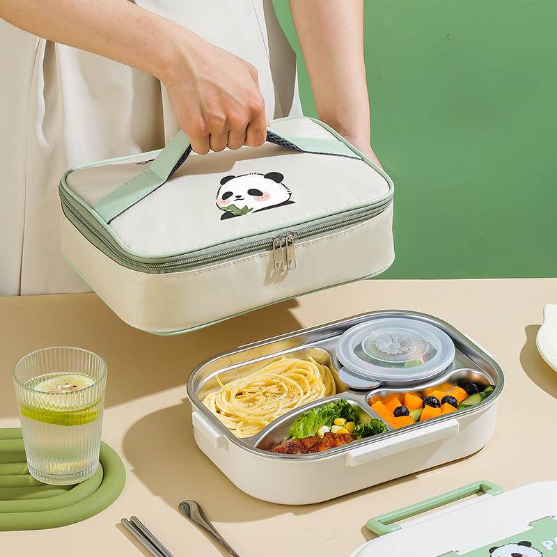 304 stainless steel insulated partition lunch box for students ...