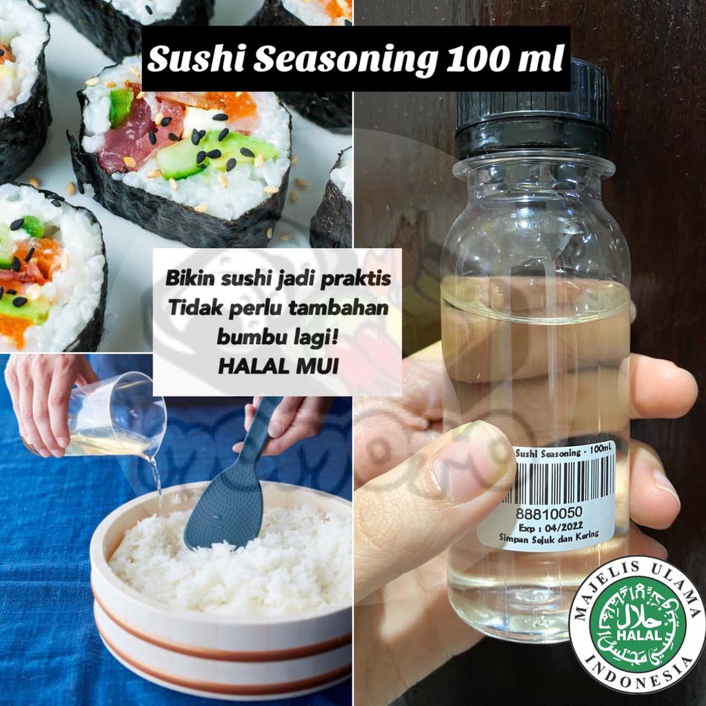 Sushi Seasoning Vinegar 100 ml Halal / Vinegar Rice Seasoning Sushi ...