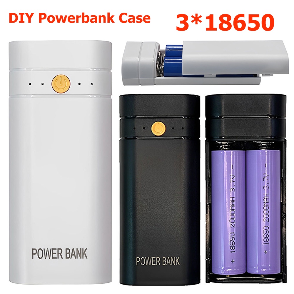 DIY Power Bank Box Flat Head Battery Charger Outer Case USB Output ...