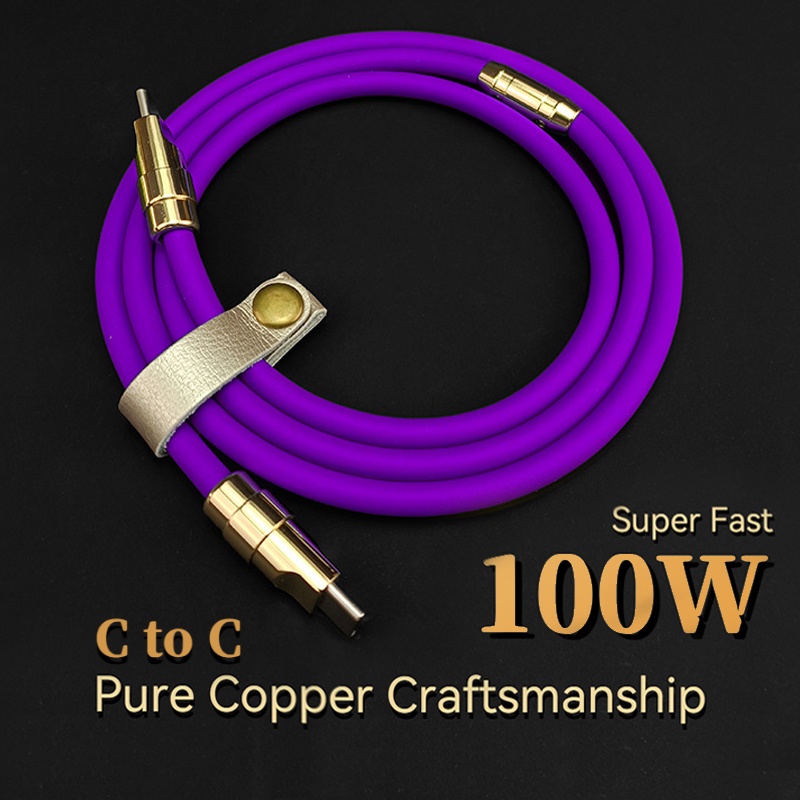 Upgraded Customised PD 100W TYPE-C Cable Super Fast Charging Cable Pure Copper Craftsmanship ...