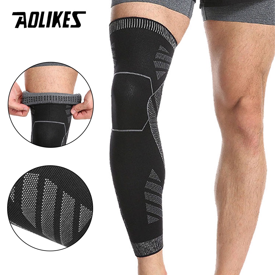 AOLIKES Lengthen Knee Support Breathable Compression Non-slip Fitness ...