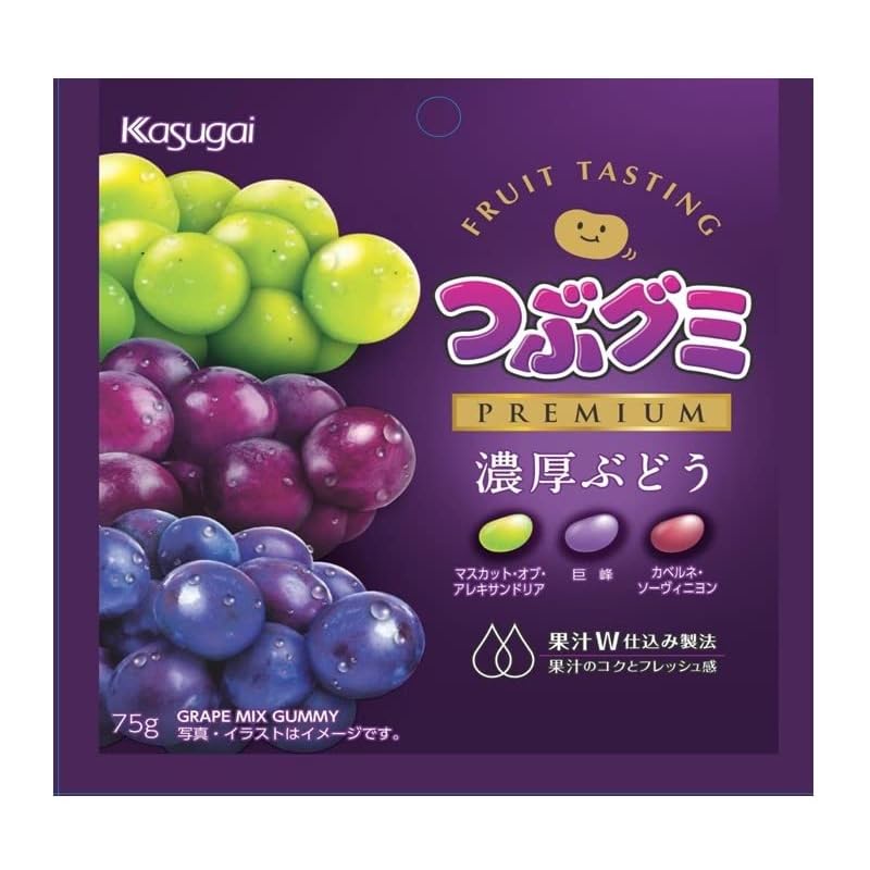 [Japan Products]Kasugai Confectionery - Tsubu Gummi PREMIUM Thick ...