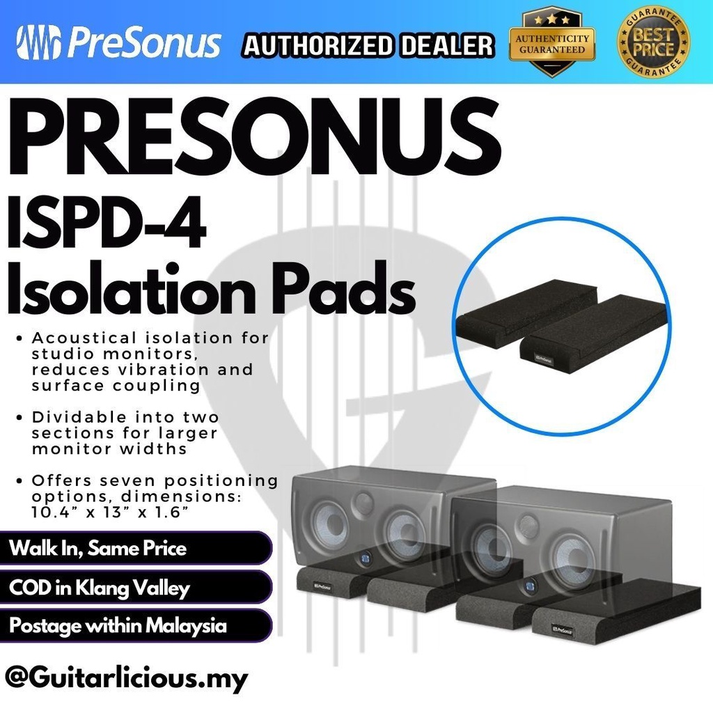 PreSonus ISPD-4 Isolation Pads for Eris Speaker / Monitor Speaker ...