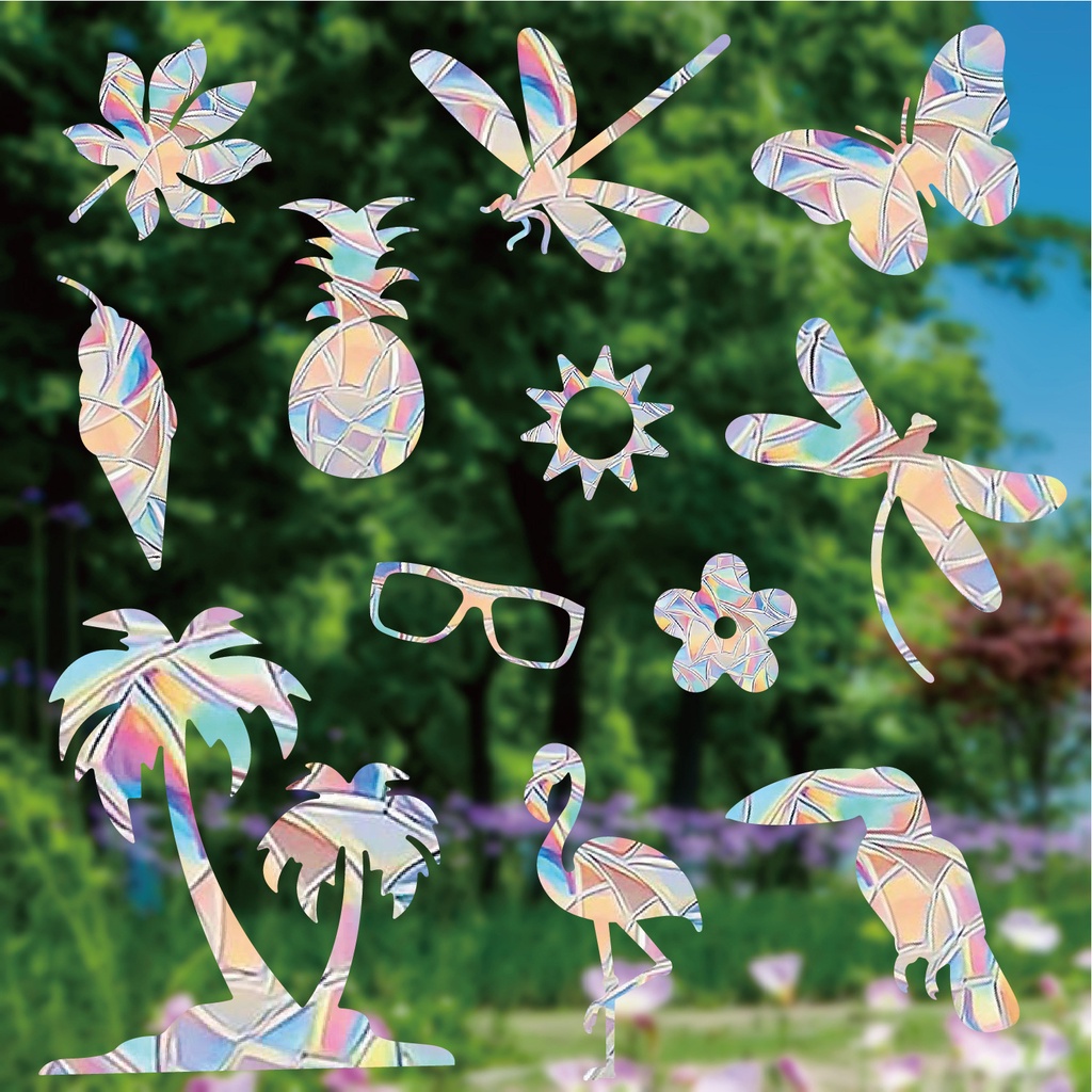 Suncatcher Sticker Cats Stars Flowers Moon Sunlight Catcher Clouds ...