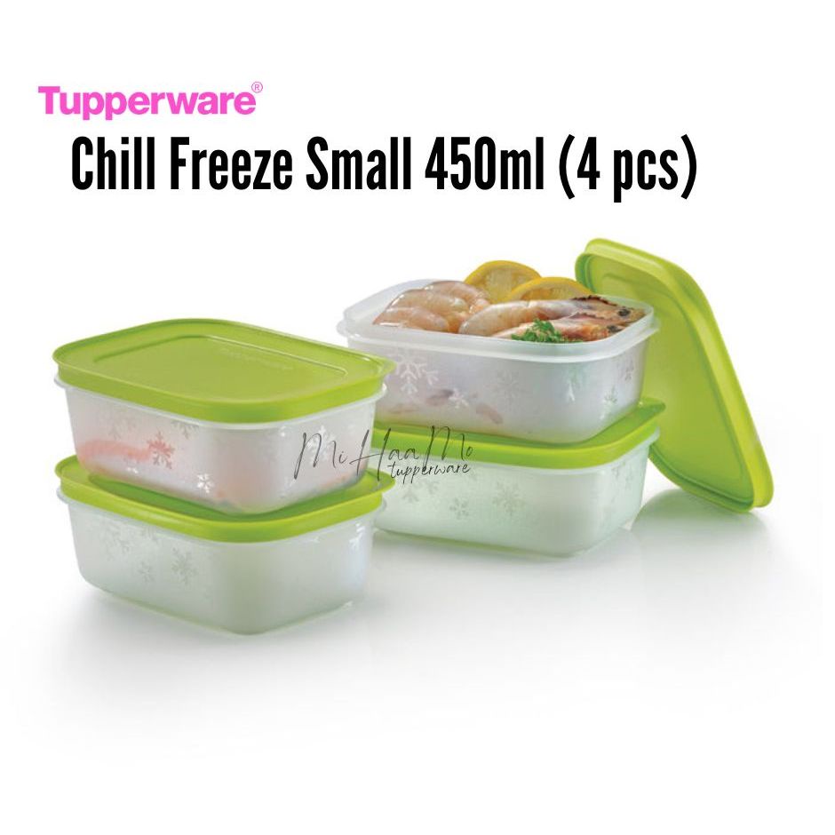 Tupperware Chill Freeze Set 450ml Bekas Peti Beku Food Container ...
