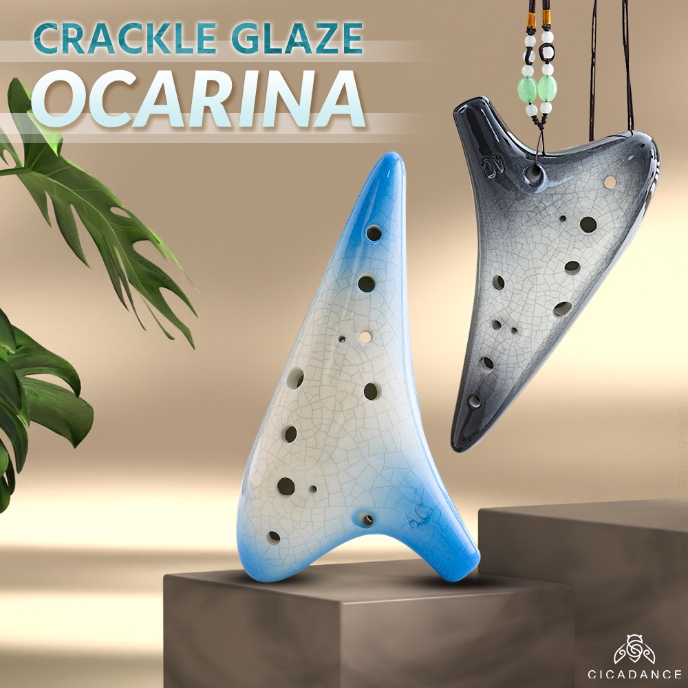 Ocarina Flute 12 Hole Alto C Upgraded Sound Hole Bright Tone Standard ...