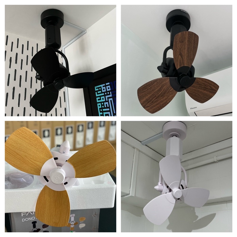 FANCO Dono 16"Corner Fan: Ceiling & Wall Mounting Options with Remote ...