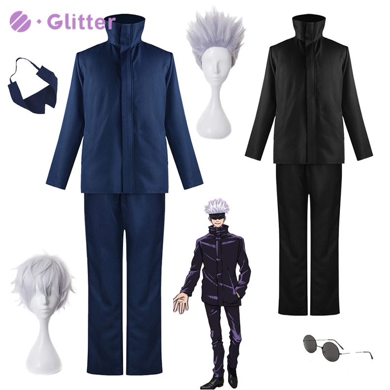 Anime Jujutsu Kaisen Gojo Satoru Cosplay Costume for Adult Men Top ...