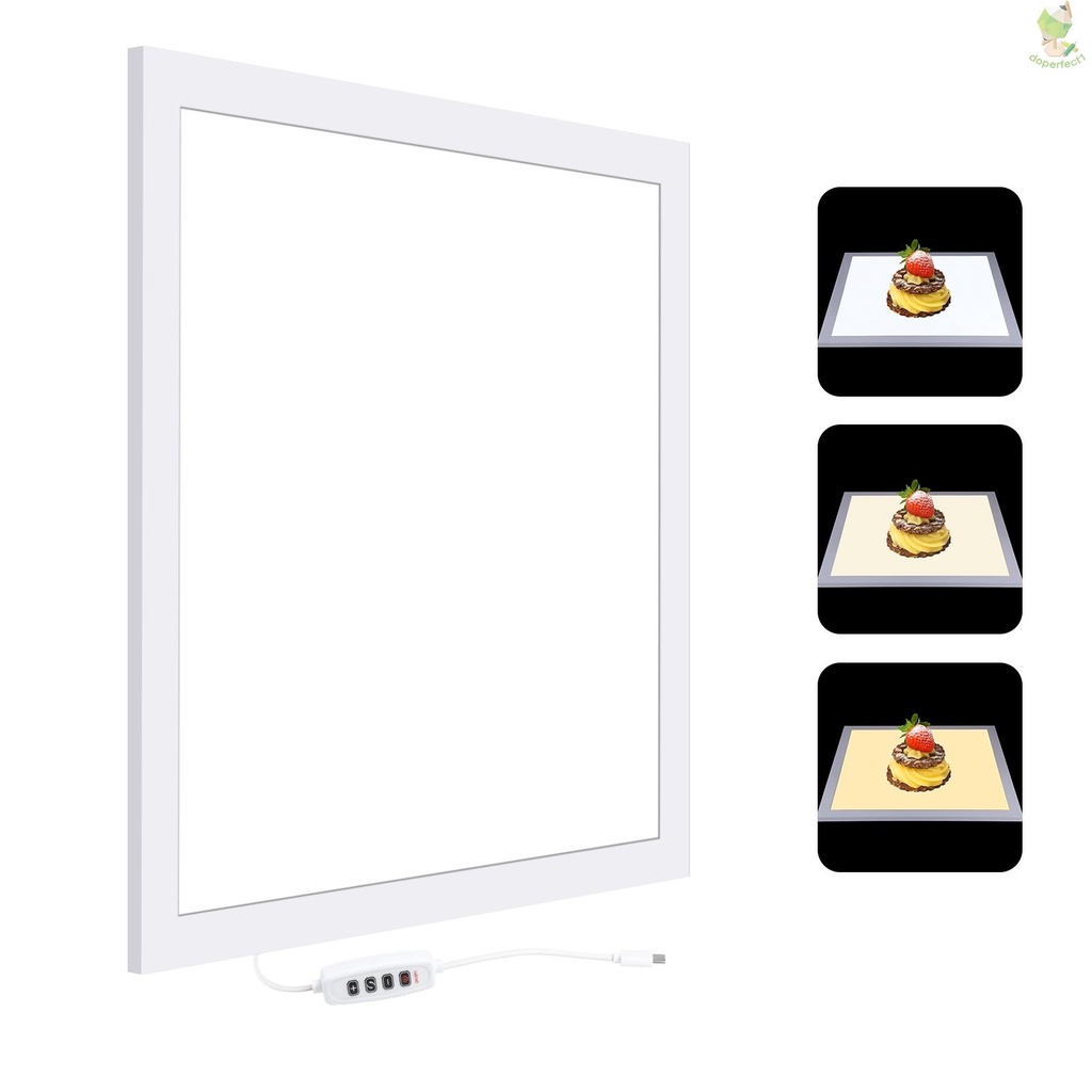 PULUZ PU5139 38cm Photography Shadowless Light Panel 18W Dimmable LED ...