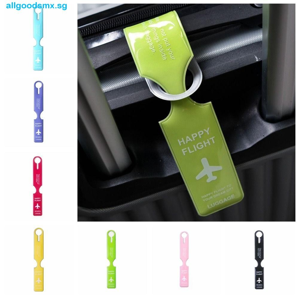 ALLGOODS PVC Luggage Tag, Boarding Pass Address Label Airplane Suitcase ...
