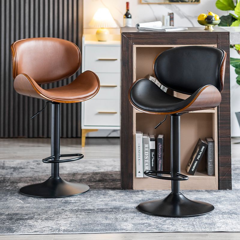 Counter Height Bar Stools for Kitchen Island Metal Orange Barstools ...