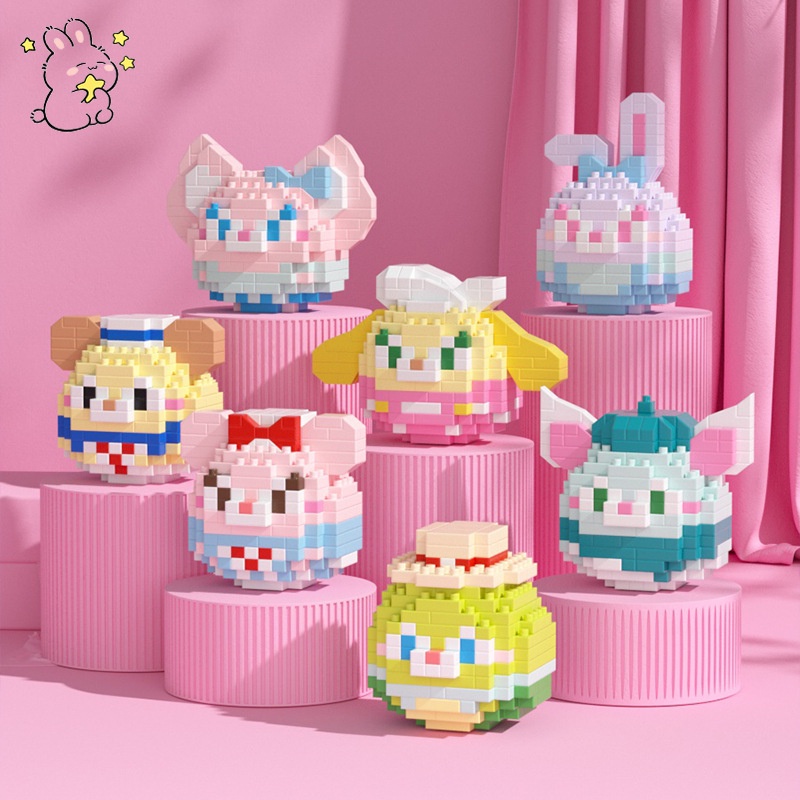 Nano Blocks Sanrio Kuromi Melody Purin Hello Kitty Cute Cartoon Doll ...