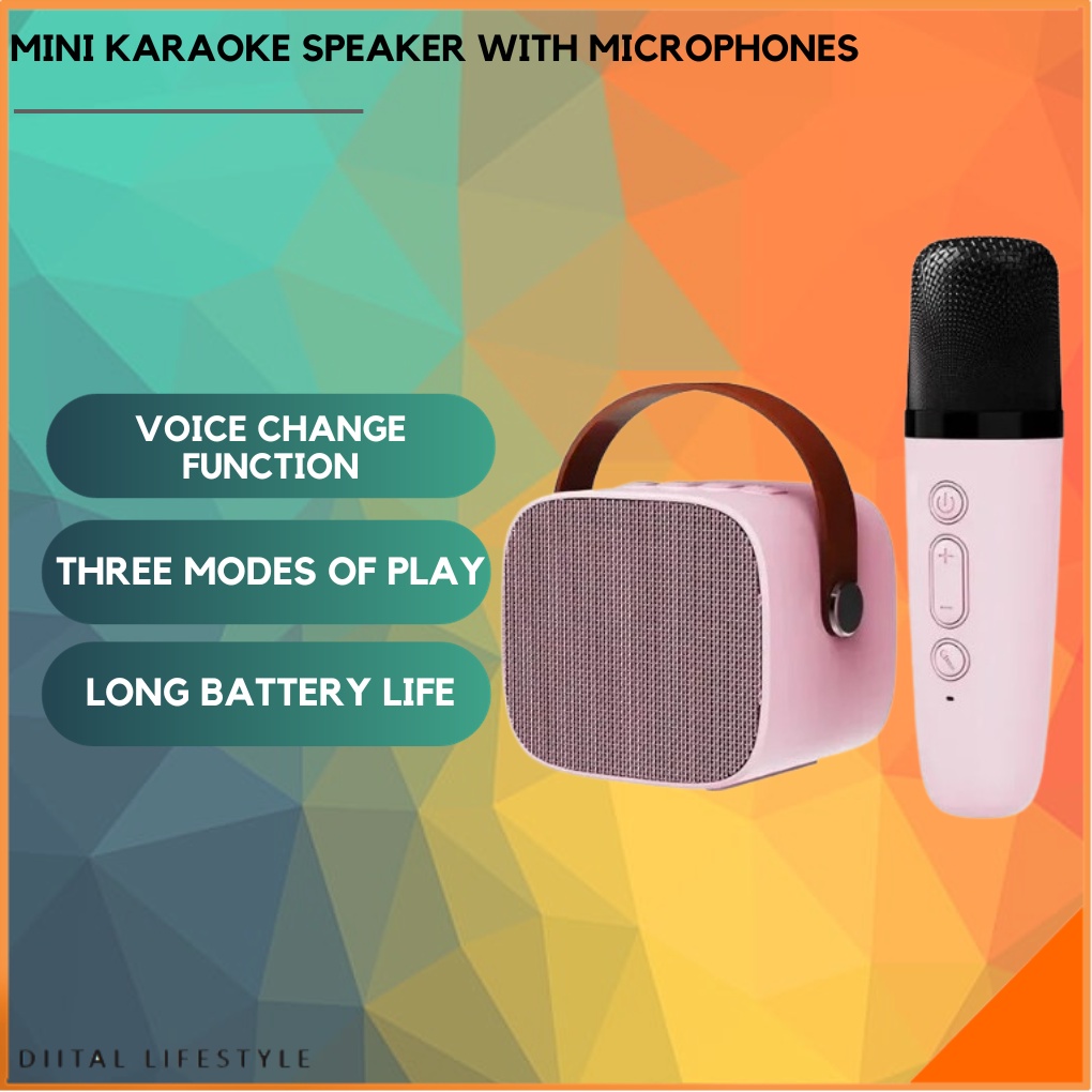 D20 Portable Bluetooth Karaoke Sound With Microphone Split Sound ...