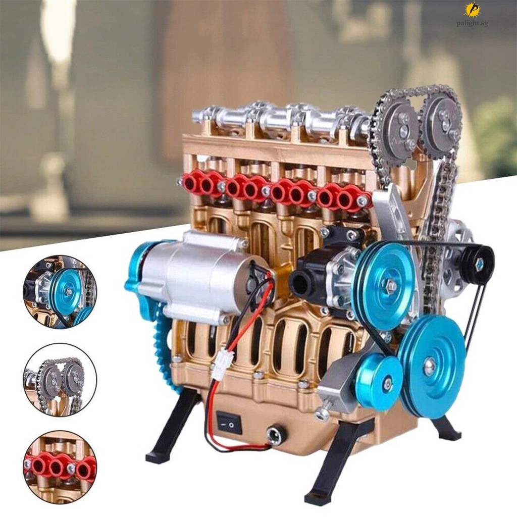 Mini Engine Model Toy 4 Cylinder Car Engine Model Resin Engine Art ...