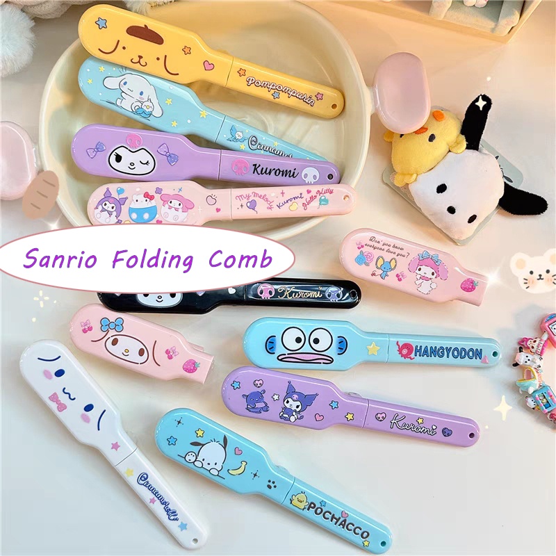 Sanrio Hair Comb Hello Kitty My Melody Kuromi Soft Tooth Candy Colors ...