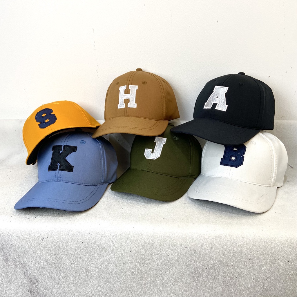 Bambino - Kids INITIAL ALPHABET BASEBALL Caps - Boys Girls ALPHABET ...