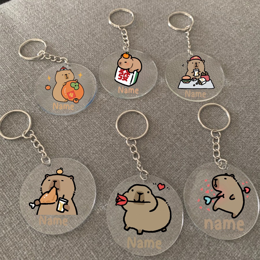 Capybara Bag Hanging Capybara Acrylic Capybara Keychain Fashion Funny ...