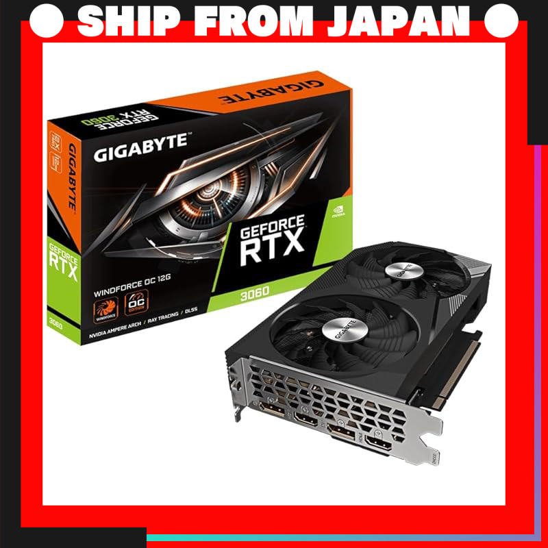 GIGABYTE NVIDIA GeForce RTX 3060 Graphic Card with GDDR6 12GB Model ...