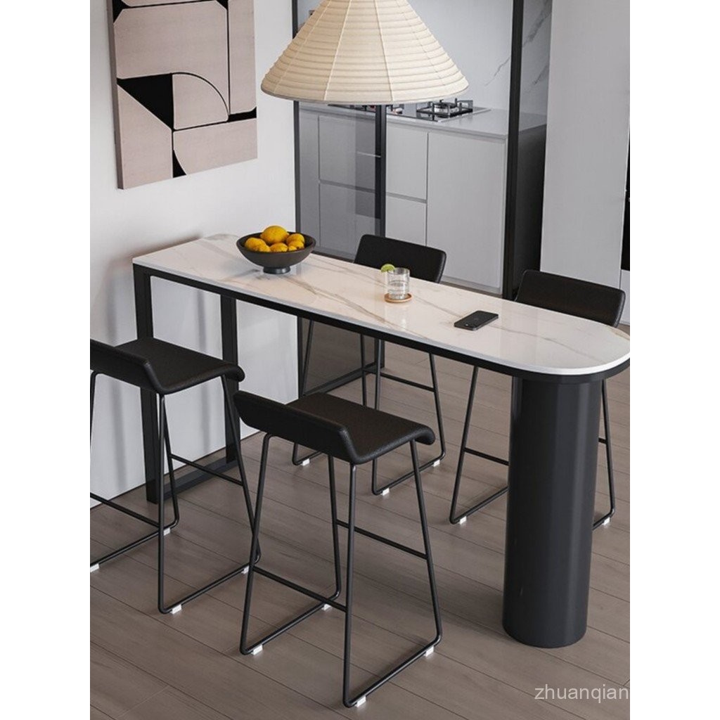 Light Luxury Stone Plate Bar Counter Simple Home Living Room Entrance ...