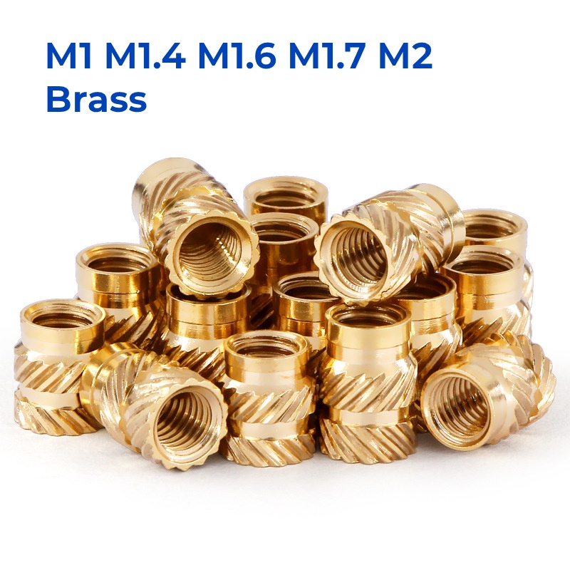 M1 M1 4 M1 6 M1 7 M2 Brass Insert Nut Double Twill Copper Nuts Hot Melt