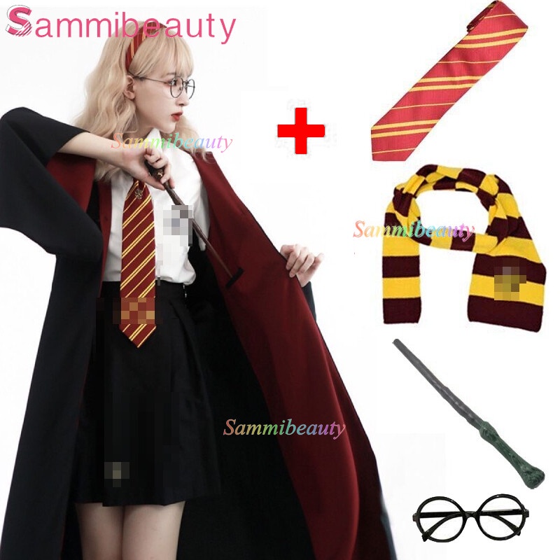 Harry Potter 5-piece Halloween Cosplay Costume Robe School Party Magic ...