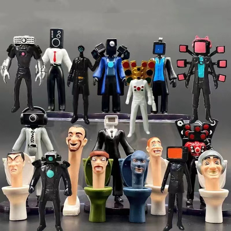 Skibidi Toilet Figure Toys Skibidi toilet plush Action Figure Speaker ...