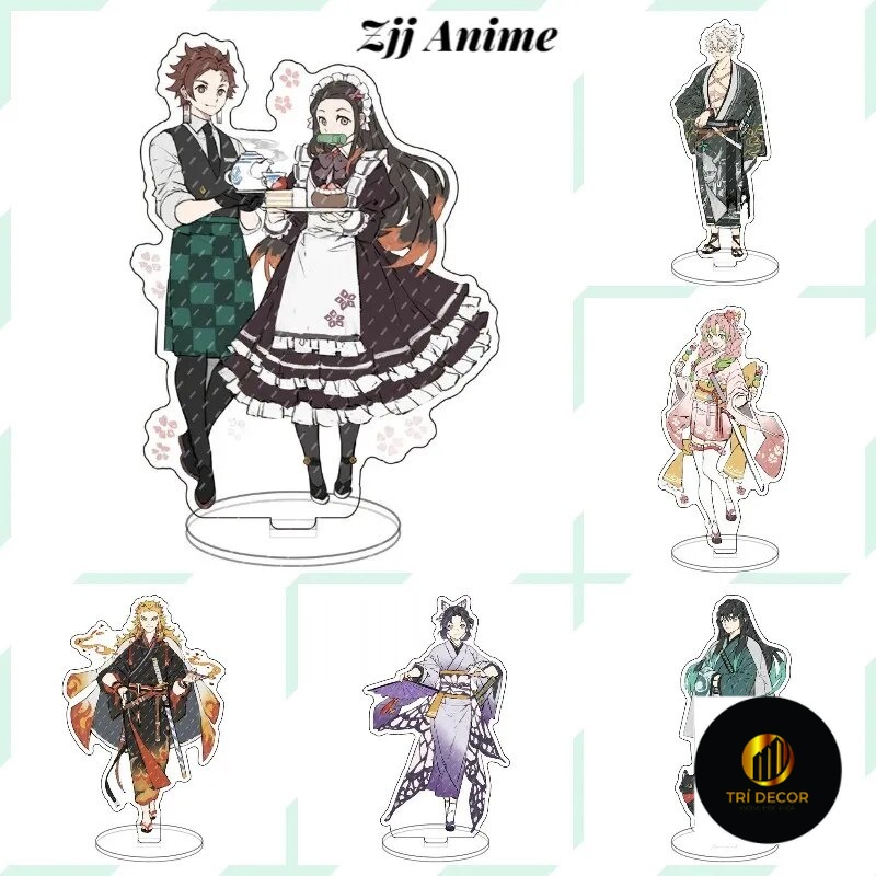 Demon Slayer Standee Model: Kimetsu no Yaiba Toys Nezuko Zenitsu uou ...