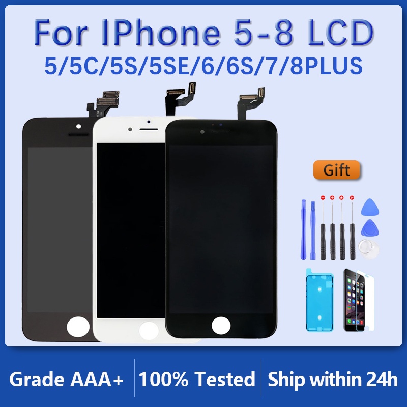 LCD Display For iPhone 5 5C 5S SE 6 6S 7 8 Plus Touch Screen ...