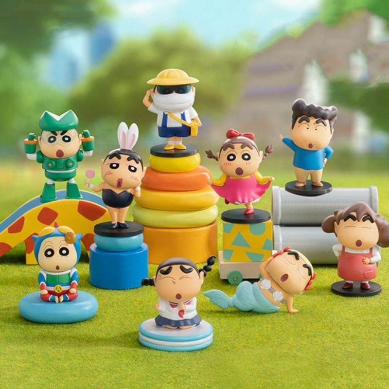 Crayon Shin-chan Cos Mermaid Action Figurines Fashion Play Doll Blind ...